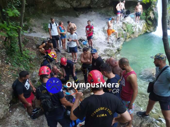 Διάσωση ορειβάτη από τον Όλυμπο και μεταφορά άλλου τραυματία που ...